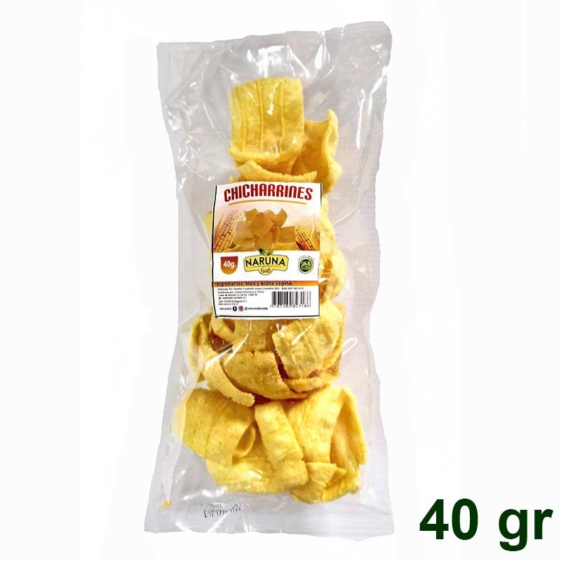 CHICHARRINES LIMON 40GR NARUNA – Frutos & Semillas