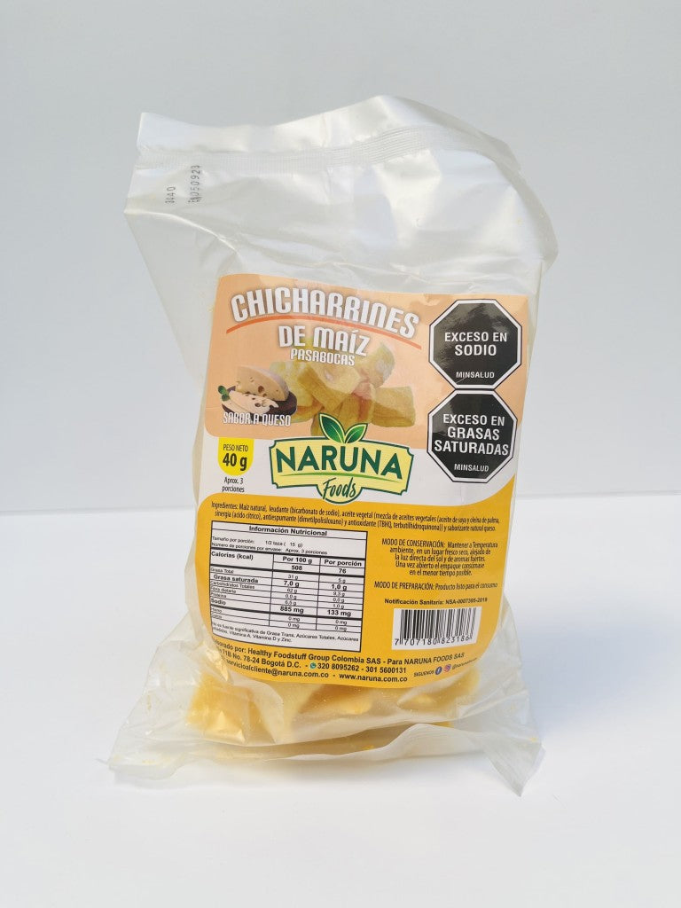CHICHARRINES QUESO NARUNA * 50 G – Frutos & Semillas