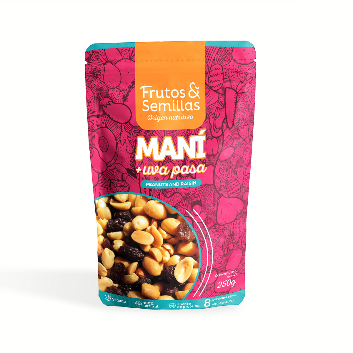 Maní y uvas pasas | Snack Saludable | Frutos & Semillas