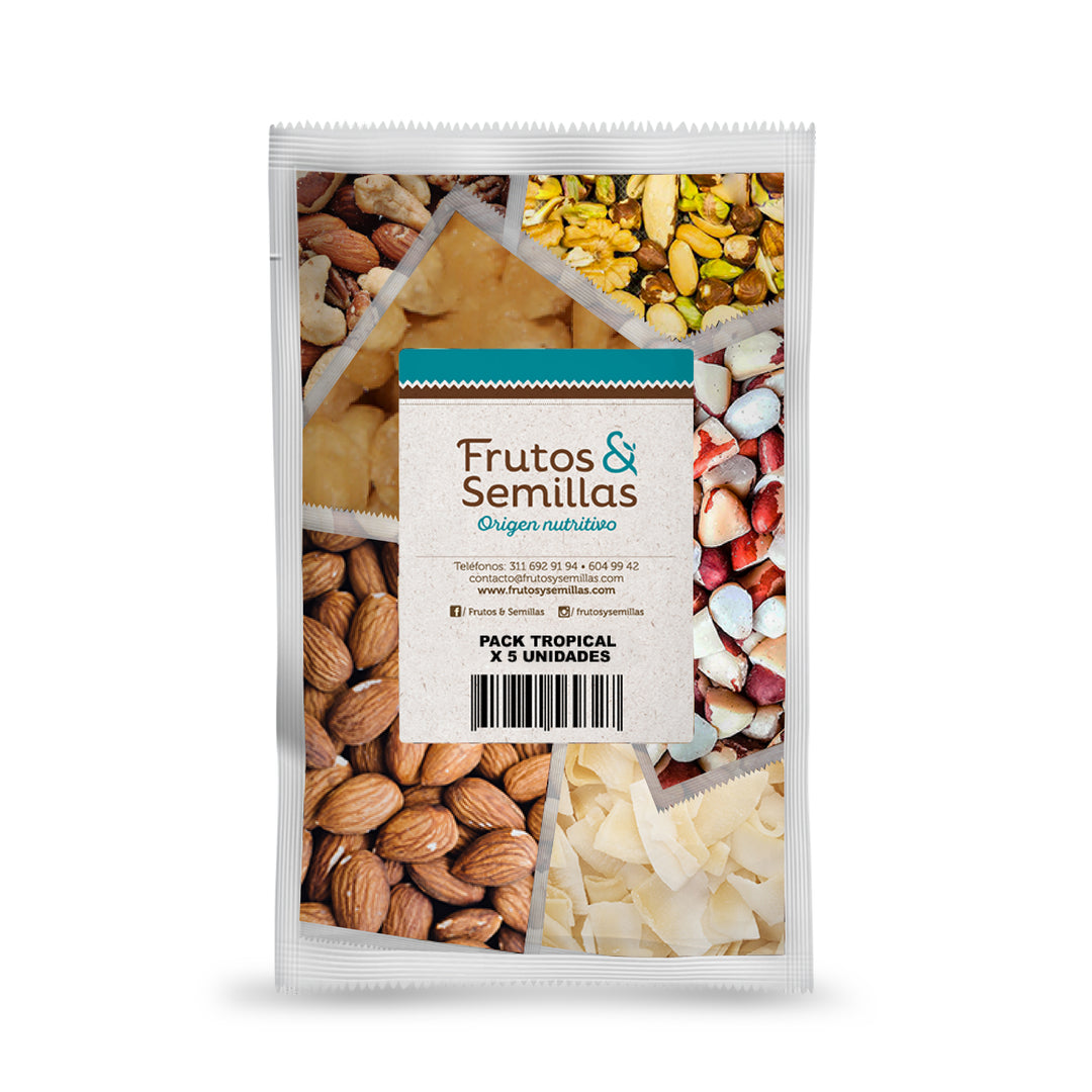 PACK TROPICAL X 5 UNIDADES – Frutos & Semillas